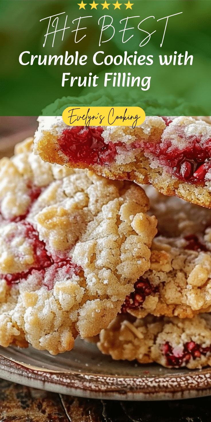 Buttery Raspberry Crumble Cookies | Evelyn's Cooking