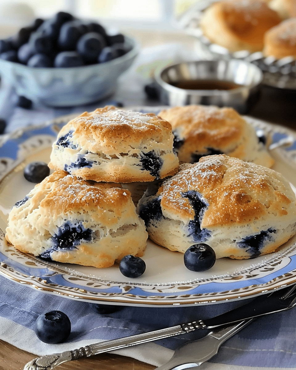 Sweet Blueberry Biscuits | Evelyn's Cooking