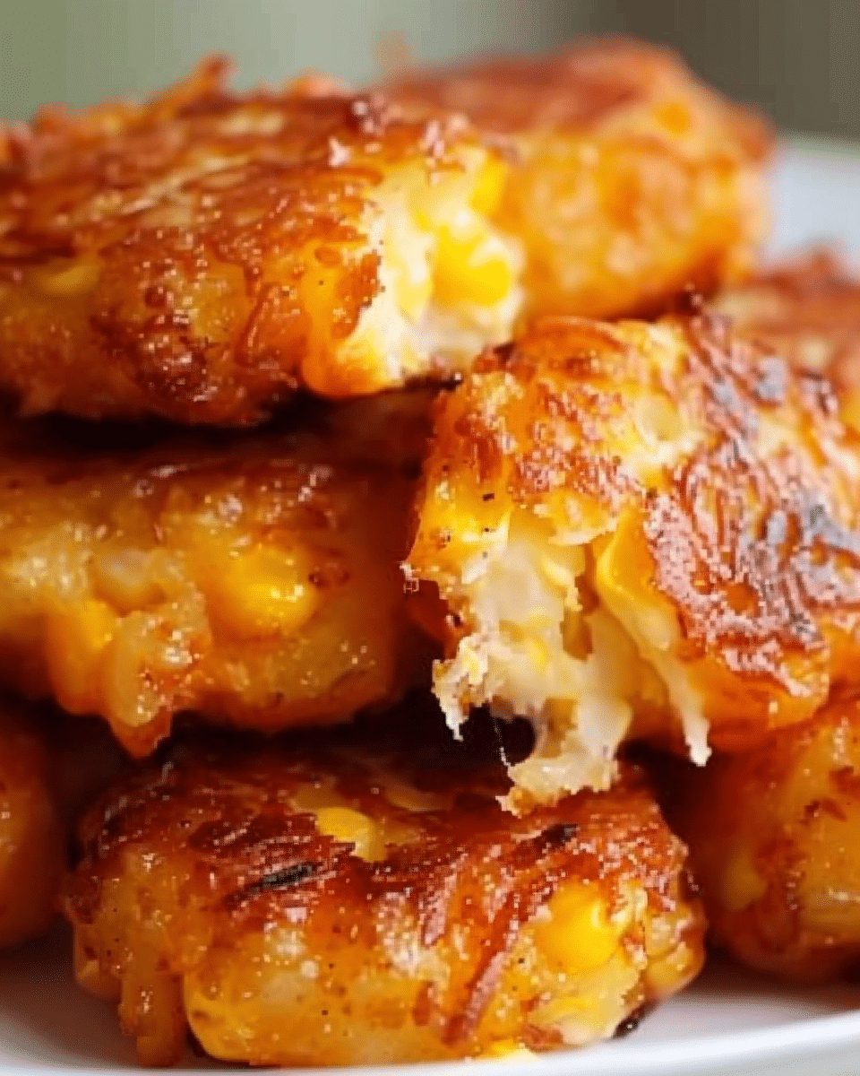 Crispy Cheddar Corn Potato Fritters | Evelyn's Cooking