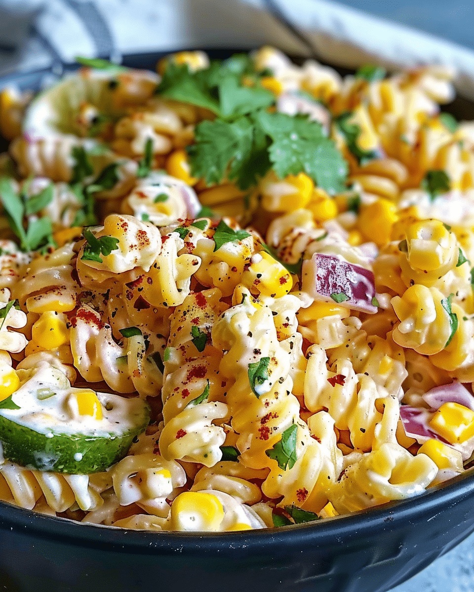 Mexican Street Corn Pasta Salad | Evelyn's Cooking