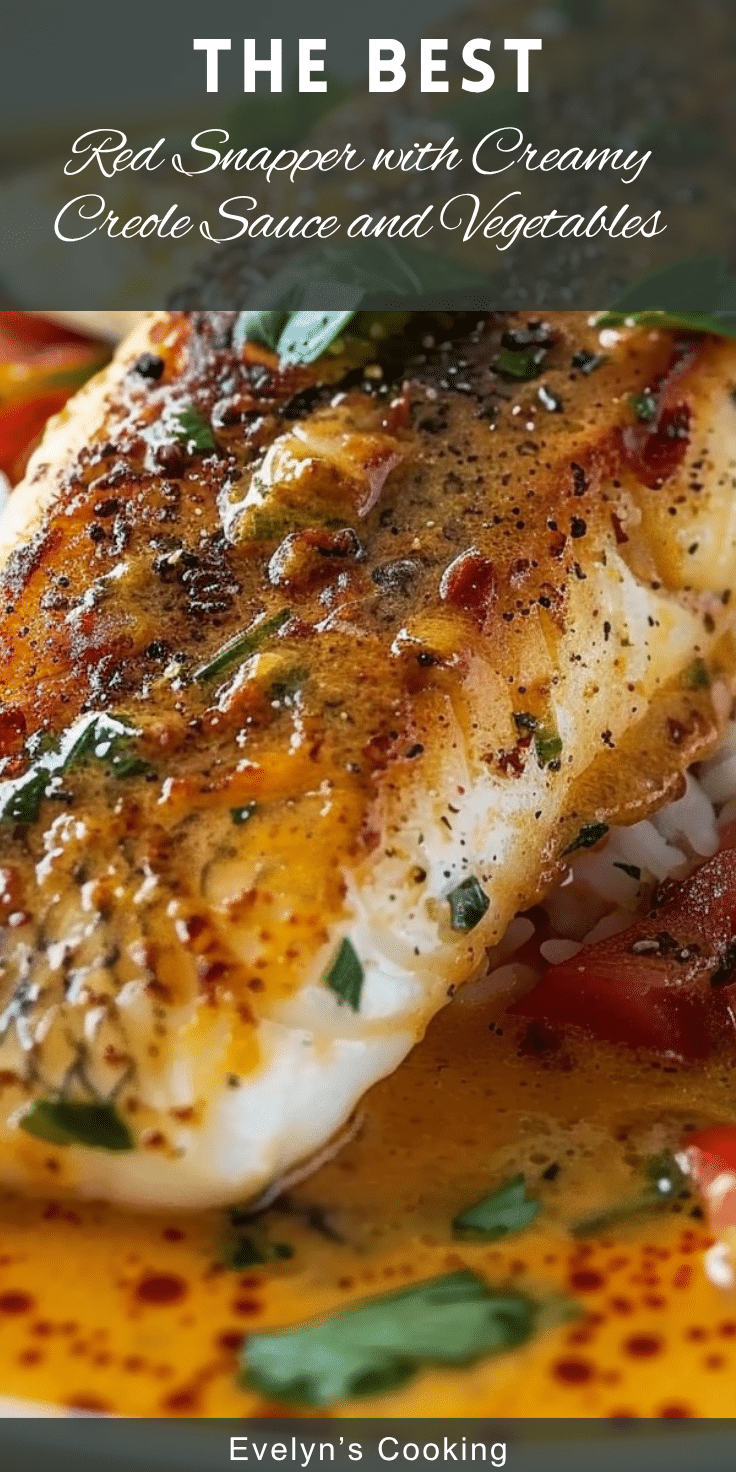 Red Snapper with Creamy Creole Sauce | Evelyn's Cooking