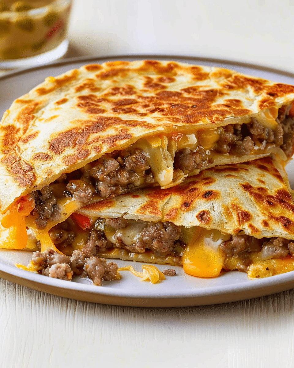 Cheeseburger Quesadilla | Evelyn's Cooking
