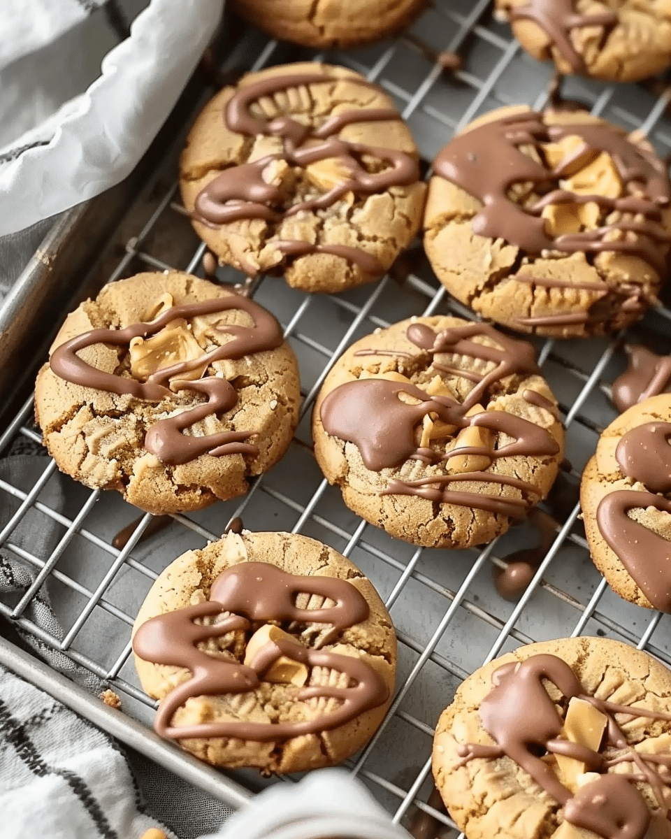 Snickers Peanut Butter Cookies | Evelyn's Cooking