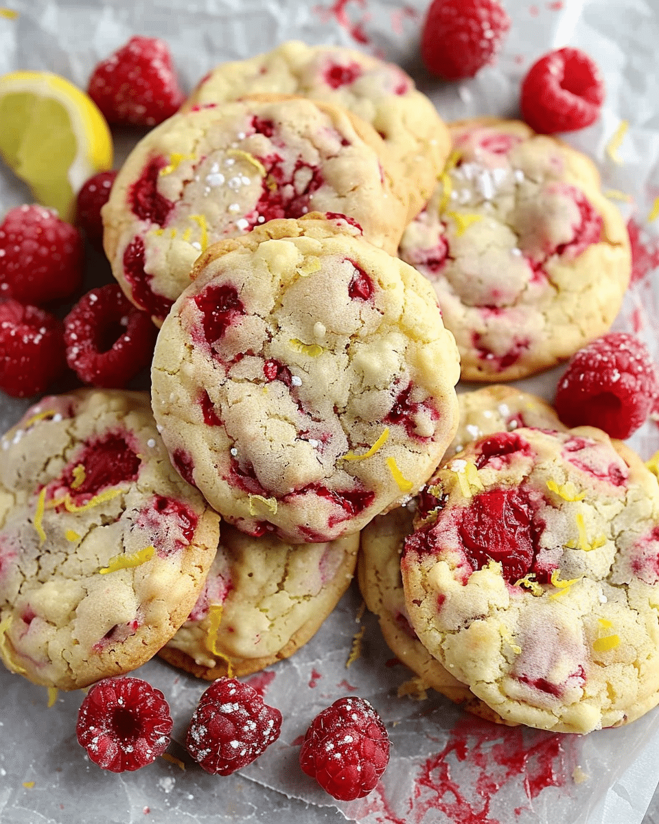 Lemon Raspberry Cookies | Evelyn's Cooking