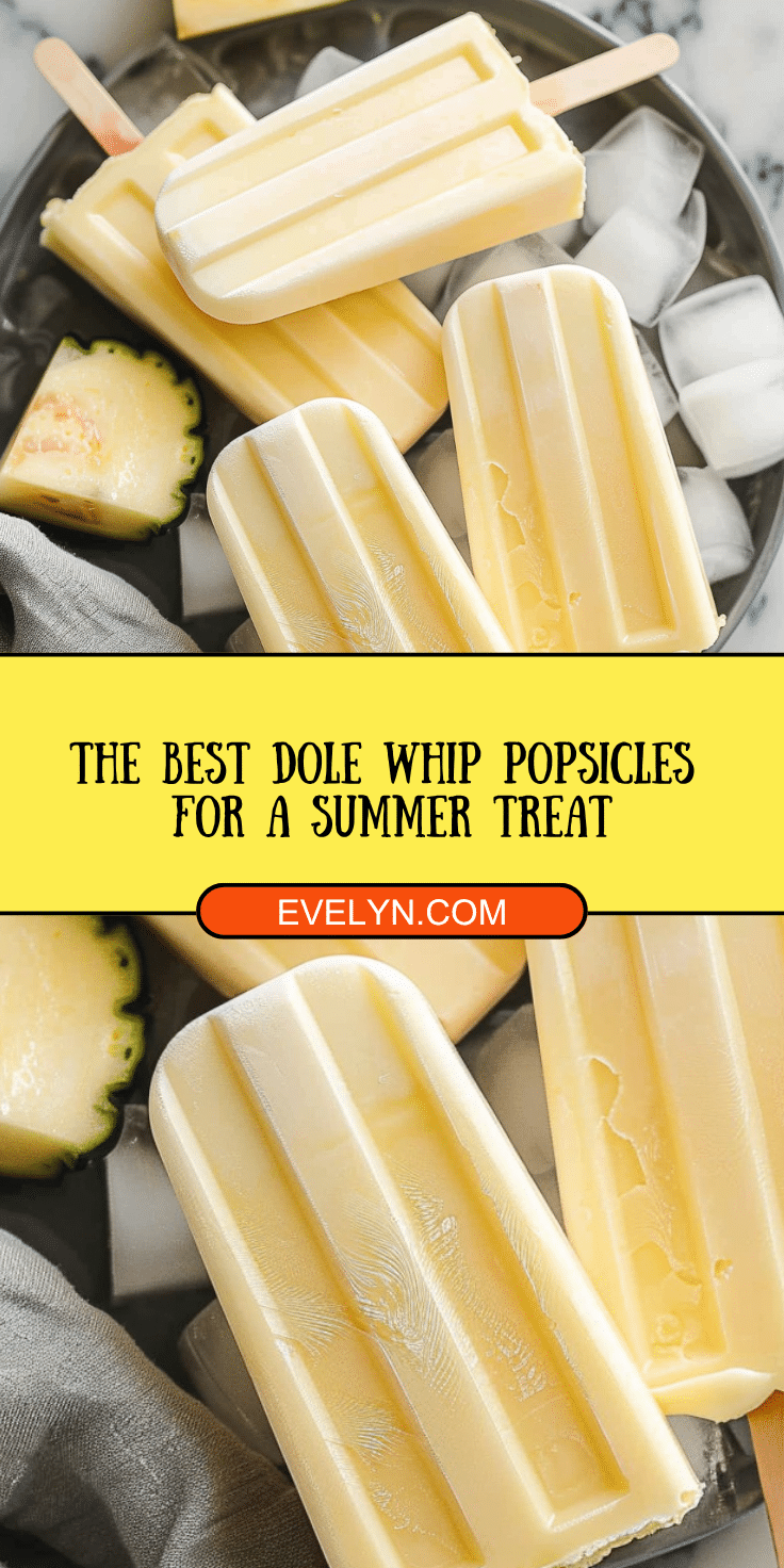 DOLE WHIP POPSICLES | Evelyn's Cooking