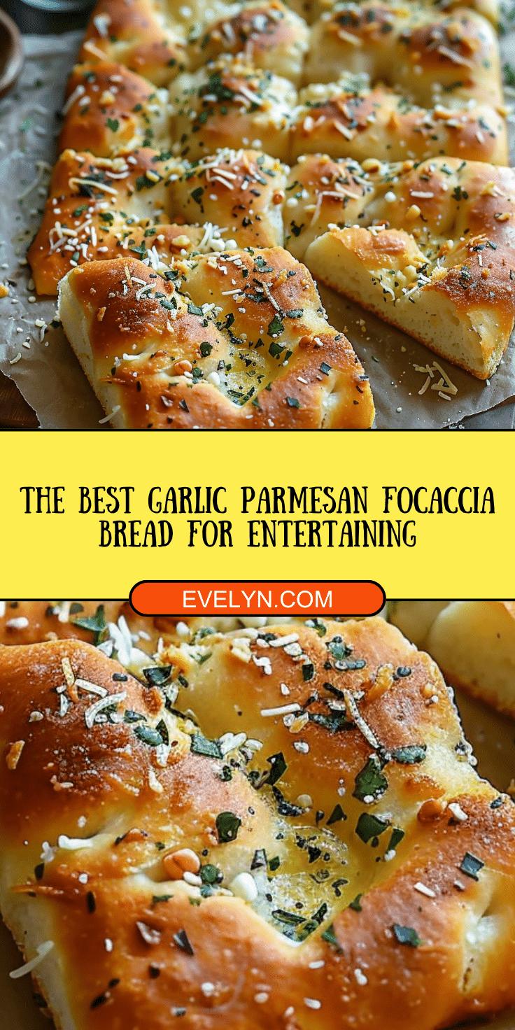Garlic Parmesan Focaccia Bread | Evelyn's Cooking