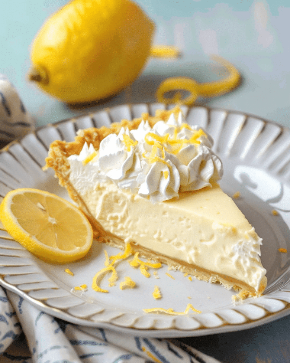 No‑Bake Cream Cheese Lemonade Pie | Evelyn's Cooking