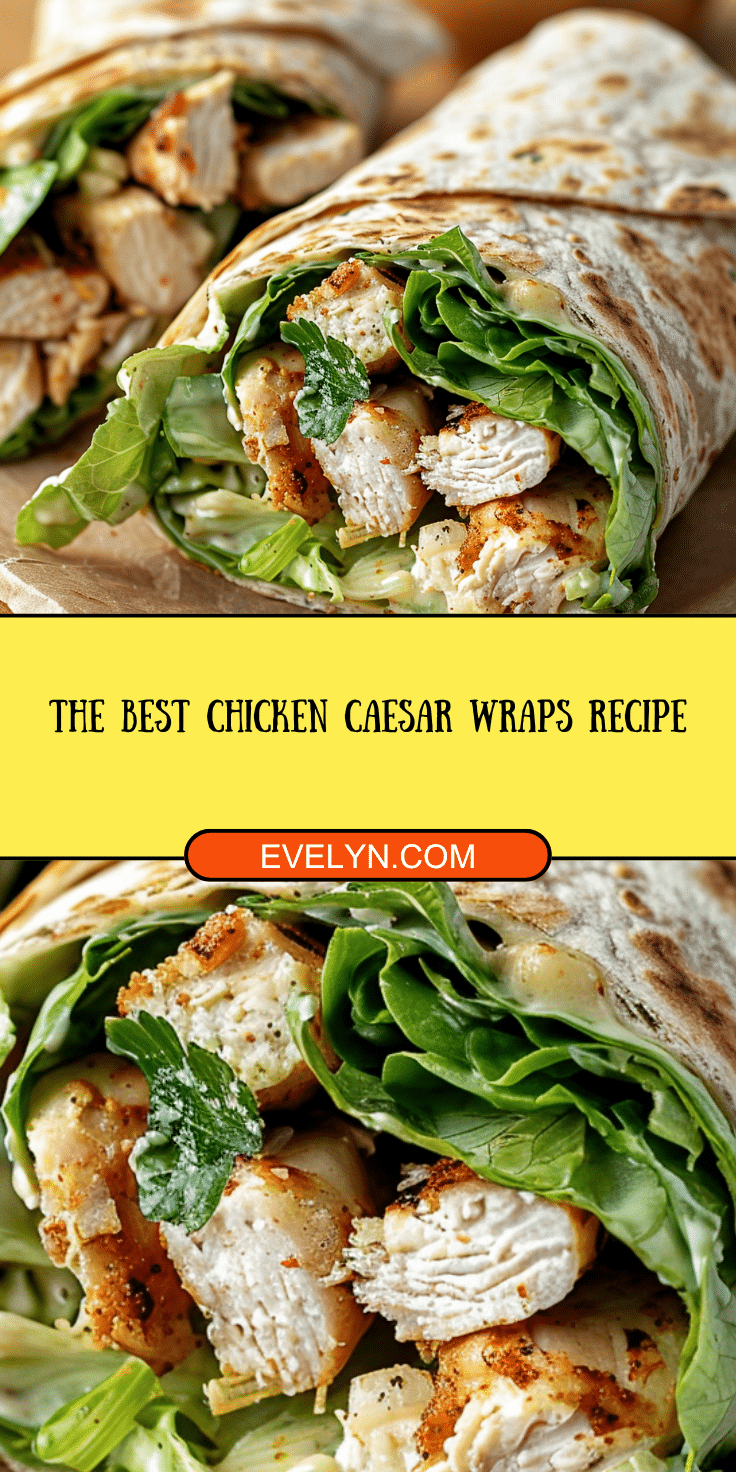 Chicken Caesar Wraps | Evelyn's Cooking