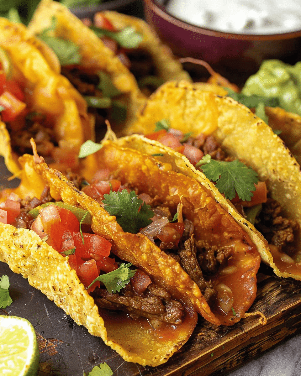 Oven-Baked Crispy Tacos | Evelyn's Cooking