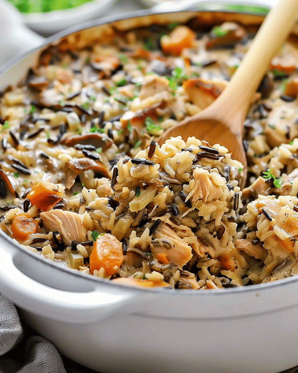 Creamy Chicken and Wild Rice Casserole | Evelyn's Cooking