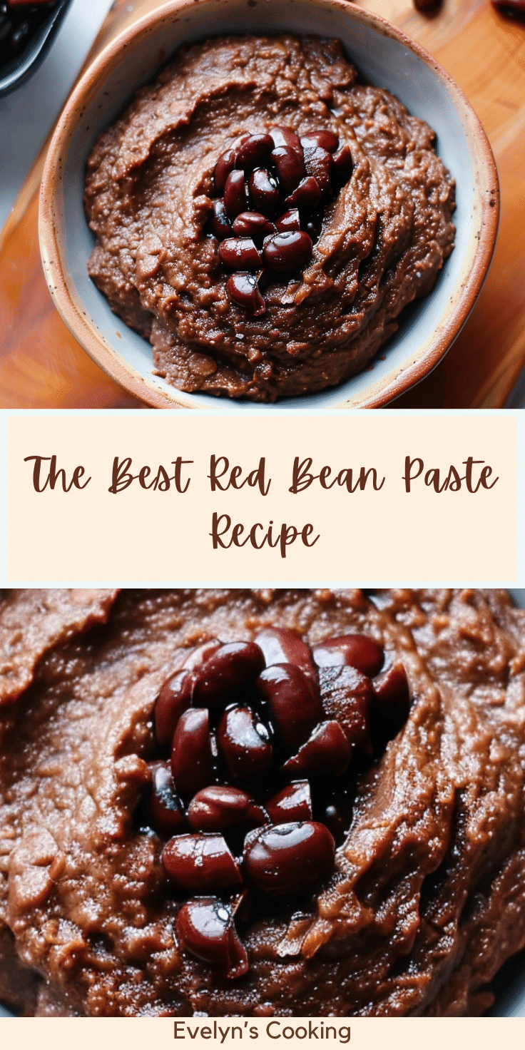 Homemade Sweet Red Bean Paste (Adzuki Bean Paste) | Evelyn's Cooking