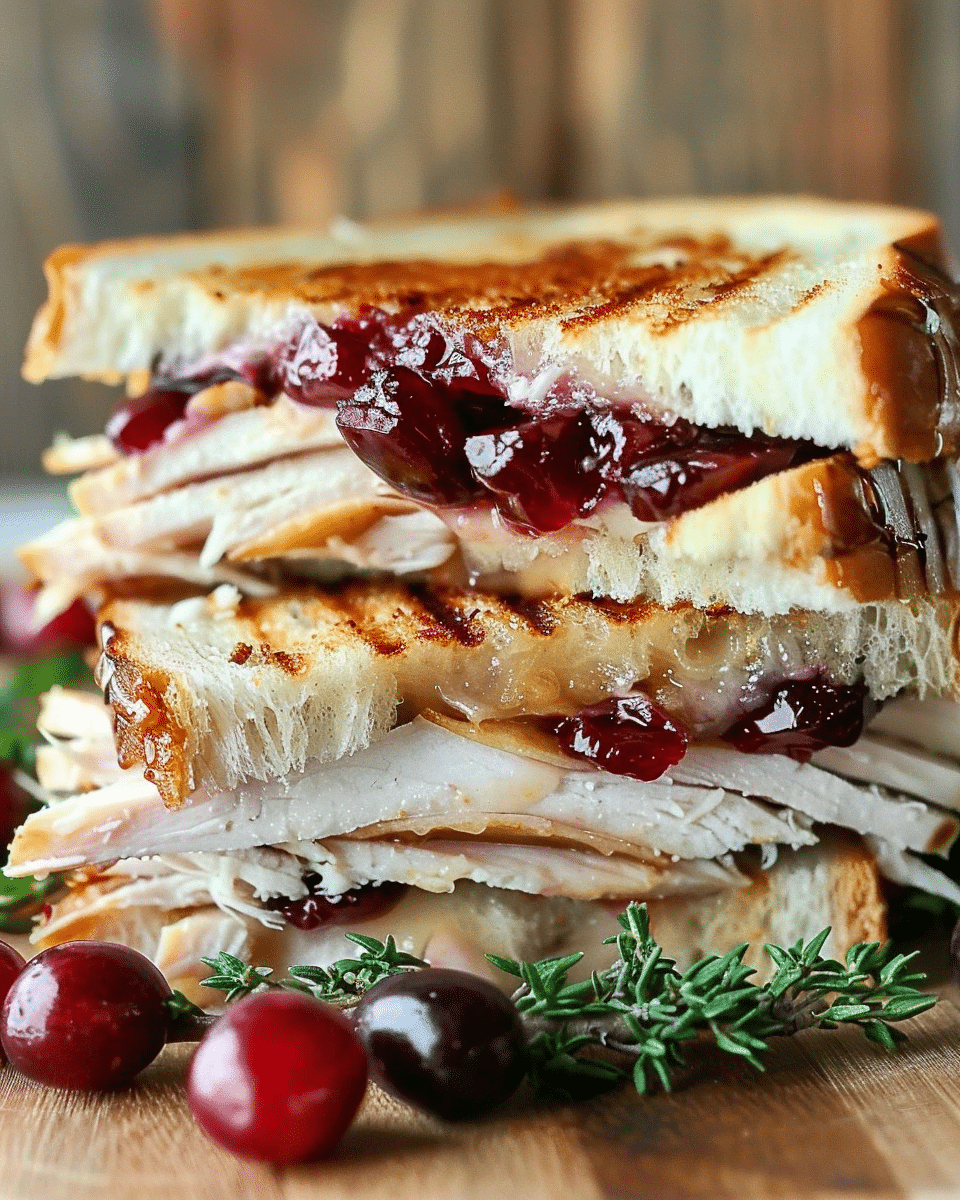 Applewood Smoked Turkey Melt with Cranberry Glaze | Evelyn's Cooking
