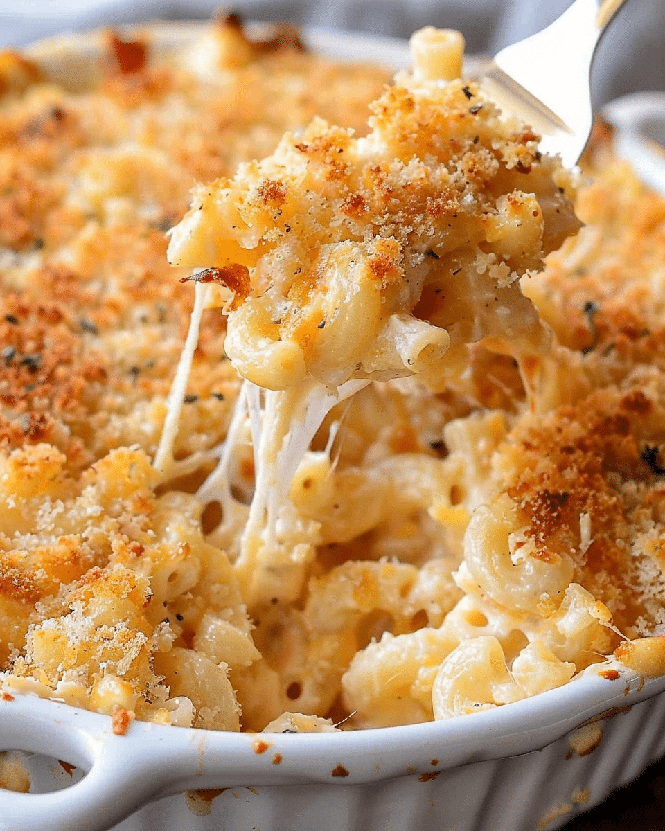 Ultimate Baked Three-Cheese Macaroni and Cheese | Evelyn's Cooking