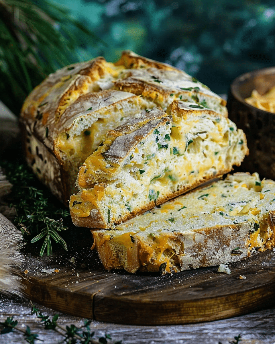 Cheddar Herb Soda Bread | Evelyn's Cooking