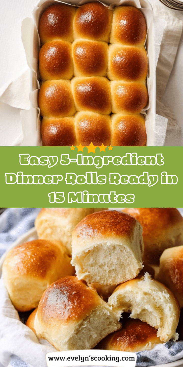 5-Ingredient Quick Dinner Rolls: Easy & Fast Homemade Bread