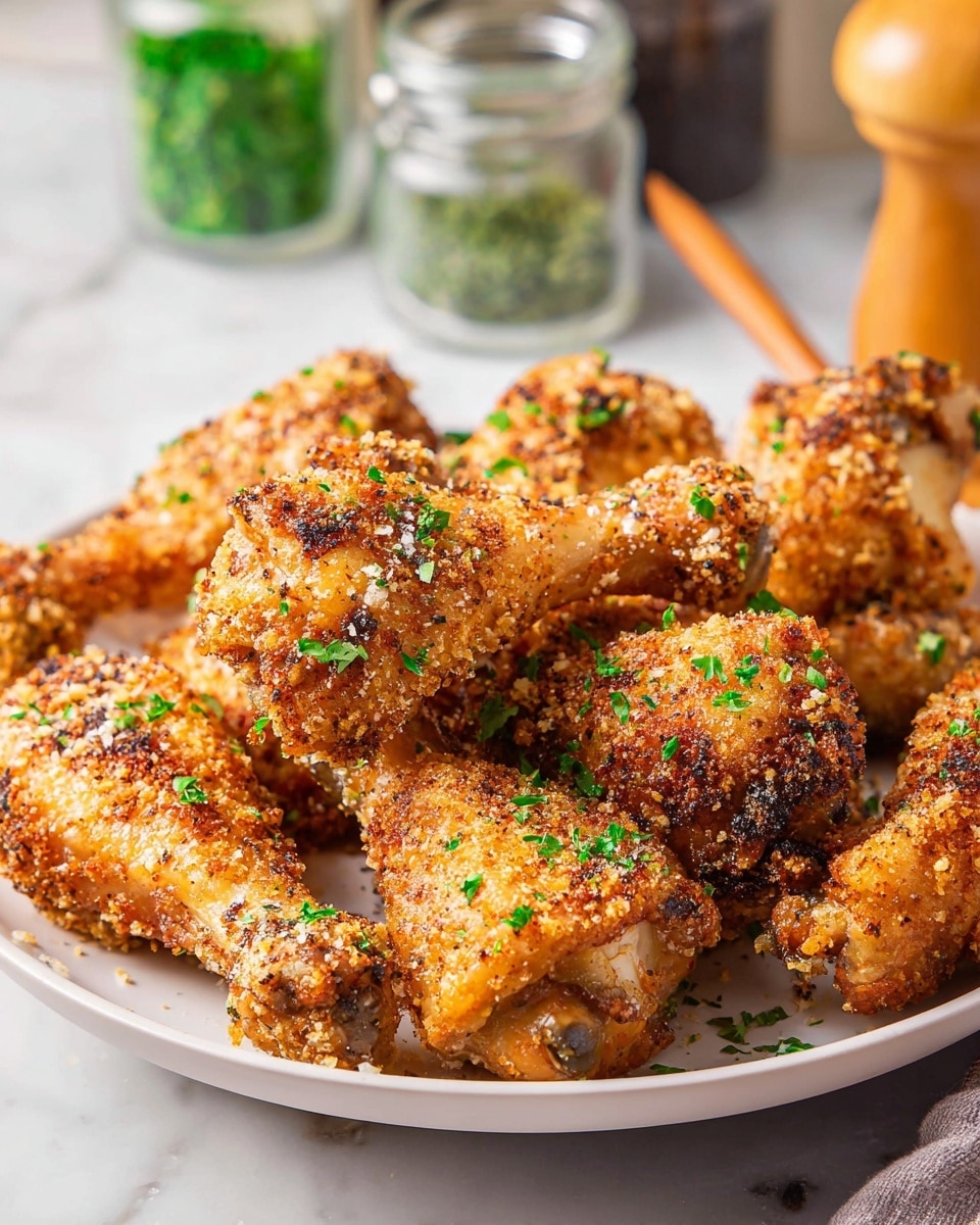 Garlic Parmesan Chicken Wings Recipe - Crispy & Flavorful Wings