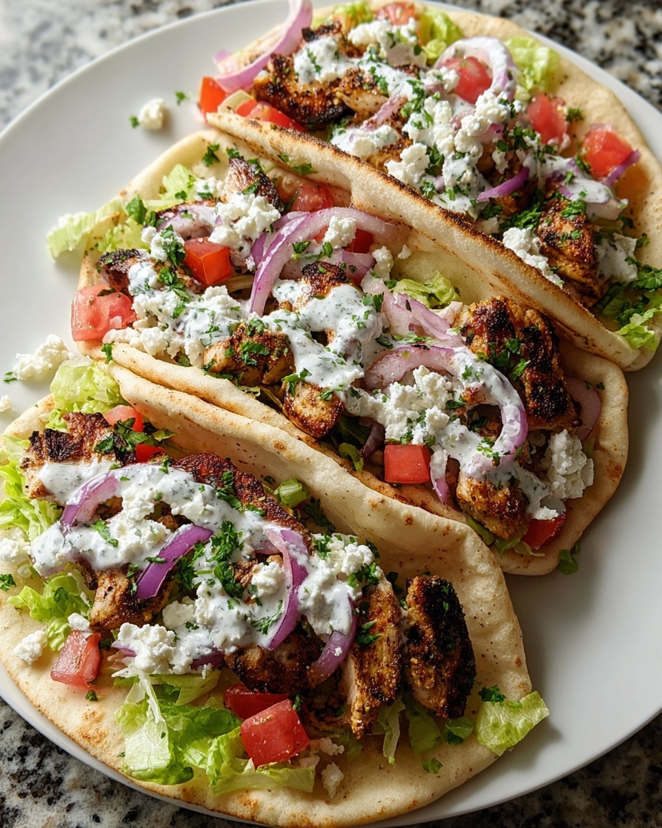 Greek Chicken Gyros with Lemon-Herb Marinade | Delicious & Easy