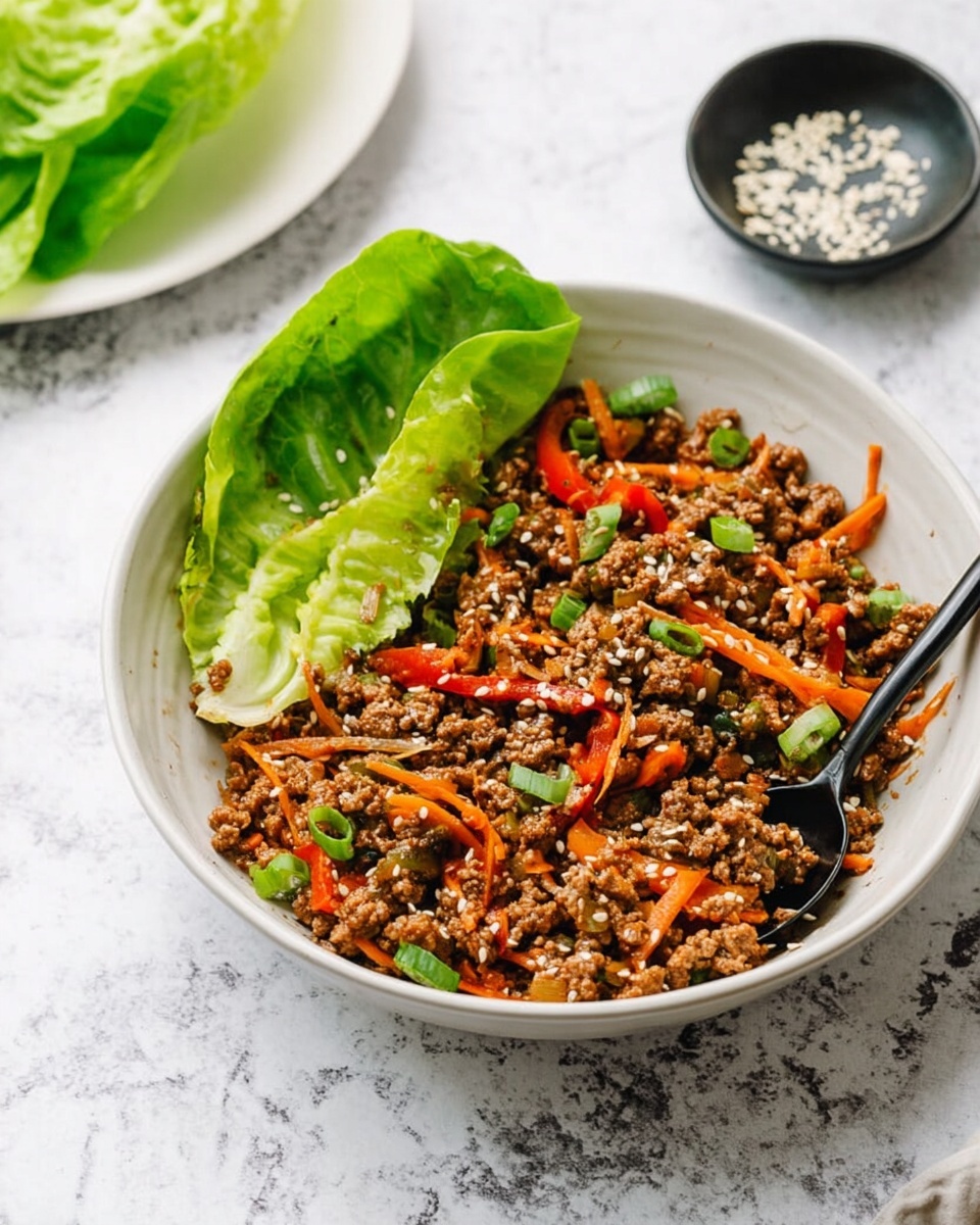 Asian Style Ground Beef Lettuce Wraps: Flavorful & Quick Dinner