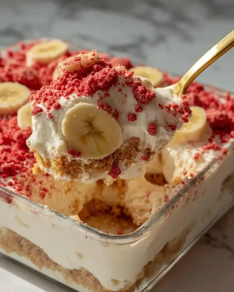 Strawberry Crunch Banana Pudding: Delicious No-Bake Fruit Dessert