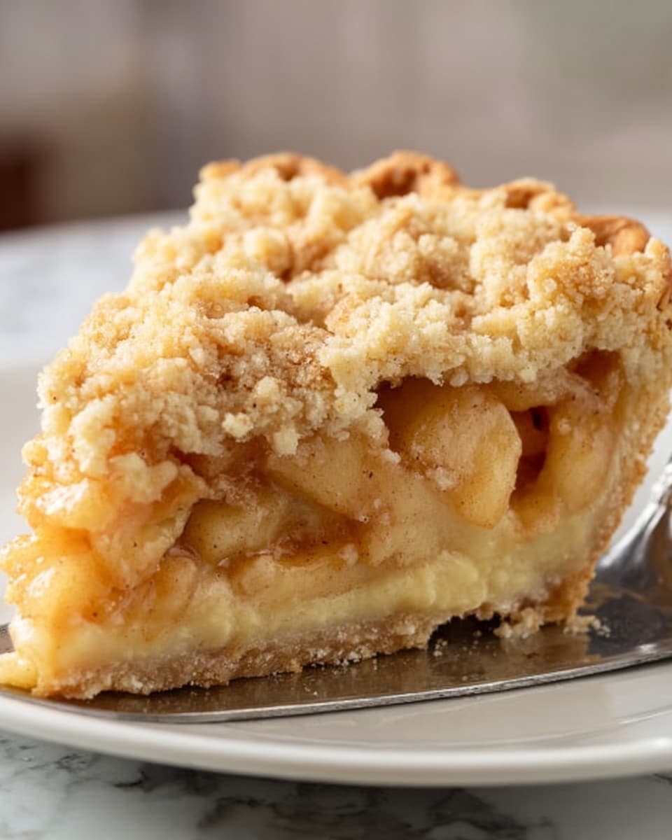 Peach Custard Pie with Greek Yogurt & Streusel Topping | Delicious ...