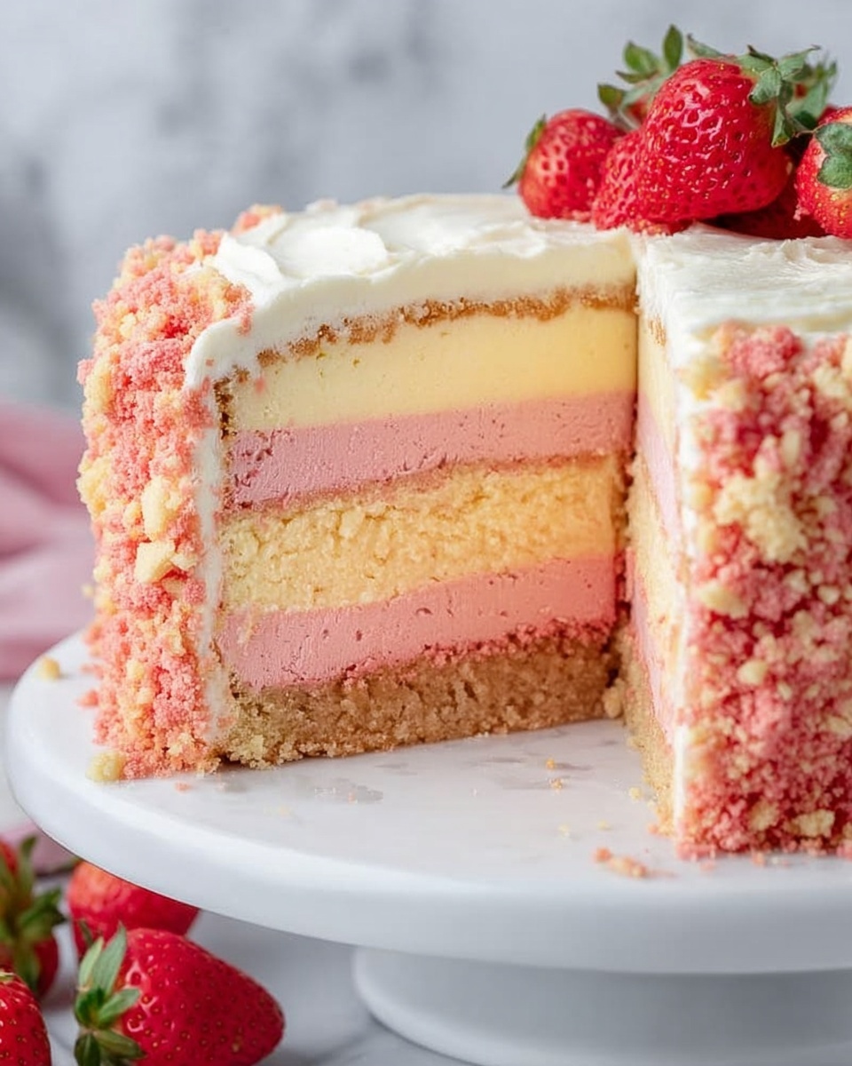 Easy Strawberry Crunch Cake: Irresistible Summer Dessert