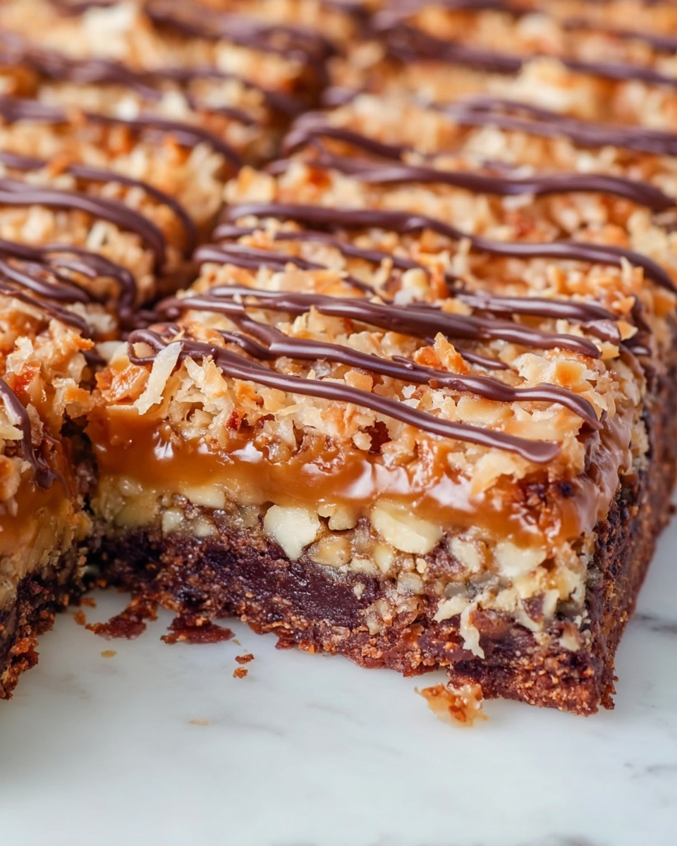 Easy Samoa Brownies Delight: Irresistible Tropical Fudge Treat