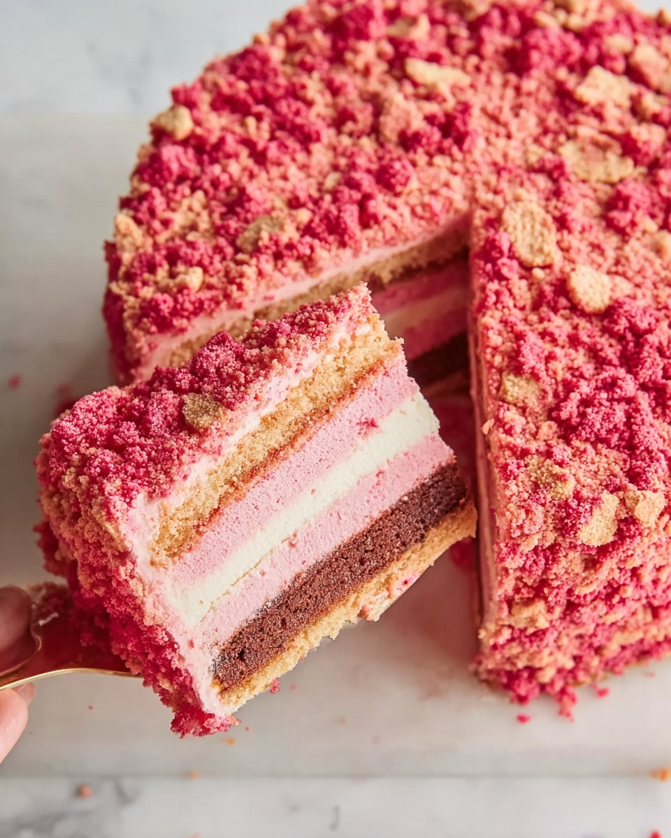 Easy Strawberry Crunch Cake: Irresistible Summer Dessert